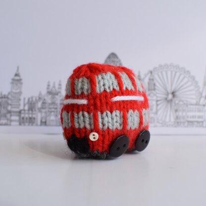 London Double Decker Bus Knitting pattern by Amanda Berry | LoveCrafts