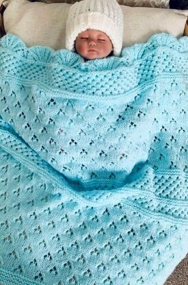 THE NEW PRIMROSE baby blanket Knitting pattern by SUSAN J WARD | LoveCrafts