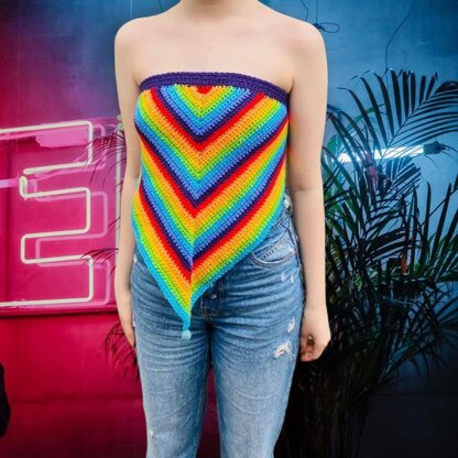 Handkerchief Crochet Top Crochet pattern by Joanne Johncey | LoveCrafts