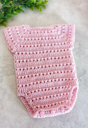 Elegant Romper Crochet pattern by BabyCrochetDesigns | LoveCrafts