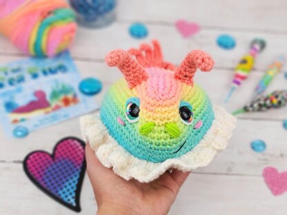 Sea slug Crochet pattern by Carolyne Brodie | LoveCrafts