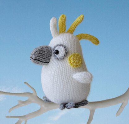Colin the Cockatoo Knitting pattern by Amanda Berry | LoveCrafts