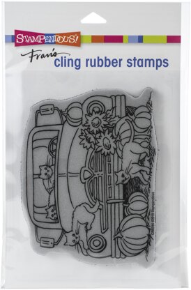 Stampendous Cling Stamp - Autumn Truck | LoveCrafts