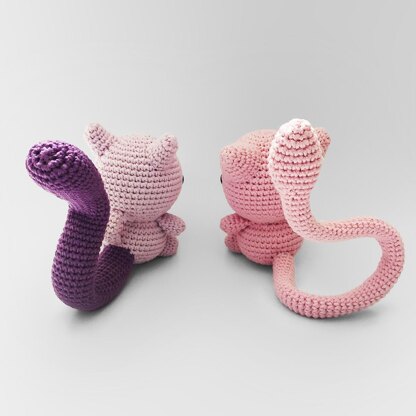 VinCrafty's Mew & Mewtwo Pattern Crochet pattern by VinCrafty | LoveCrafts