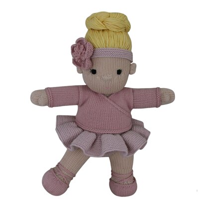 Girl Doll (Knit a Teddy) Knitting pattern by Knitables | LoveCrafts