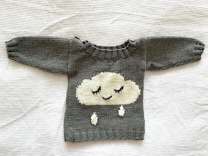 Little Rain Cloud Sweater Knitting pattern by Clea Knitting Designs ...