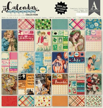 Authentique Paper Authentique Double-Sided Cardstock Pad 12"X12" 48/Pkg ...