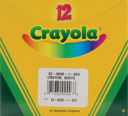 Crayola White Crayons - 12/Pkg | LoveCrafts