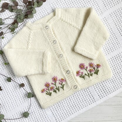 Daisy Cardigan Knitting pattern by Julie Taylor | LoveCrafts