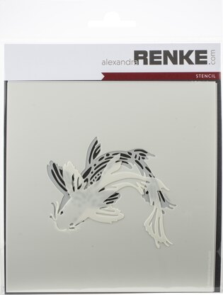 Alexandra Renke Stencil 6"X6" 3/Pkg - Koi, Wildness Of Nature | LoveCrafts