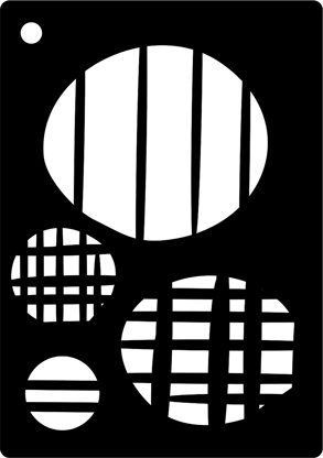 Creative Expressions Mini Stencil - Etched Ovals | LoveCrafts