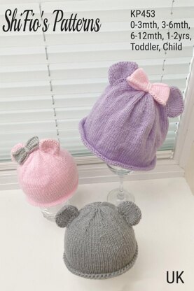Baby Bear Hat Knitting Pattern #453 Knitting pattern by ShiFio's ...