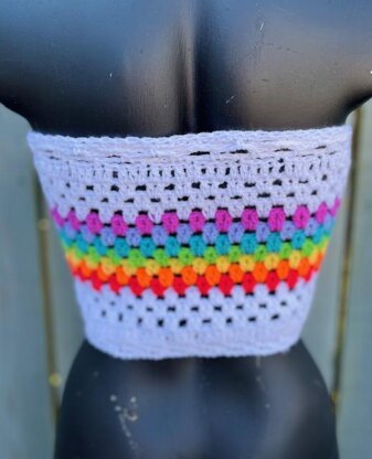 Boob Tube Crochet Top Crochet pattern by Joanne Johncey | LoveCrafts