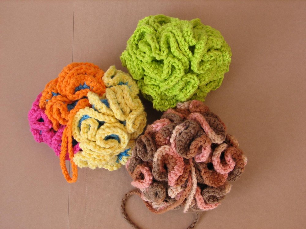 Crochet Shower Puff Pattern