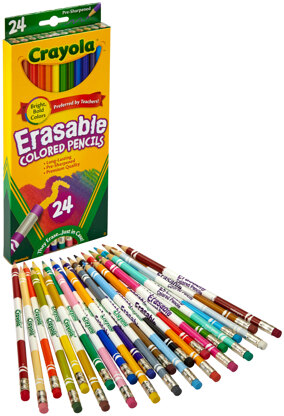 Crayola Erasable Colored Pencils - 24/Pkg Long | LoveCrafts