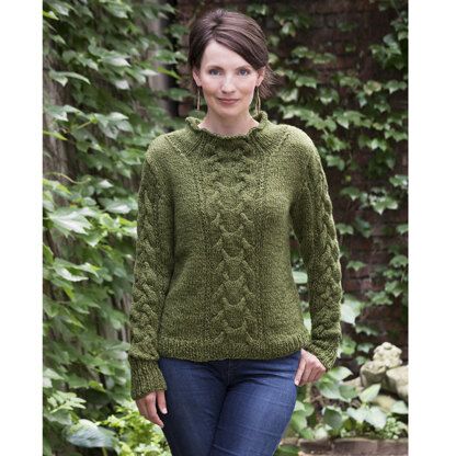 Lady Liberty Mock Turtleneck - Sweater Knitting Pattern for Women in ...