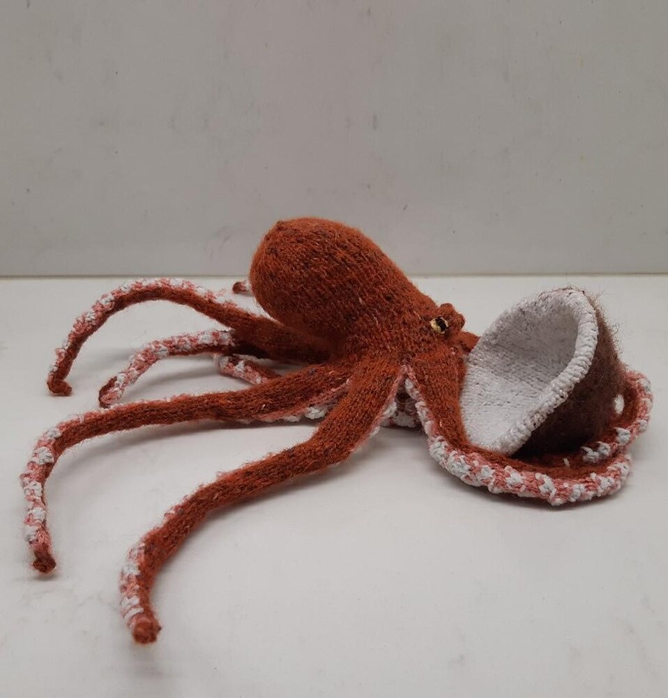 Knitted octopus store