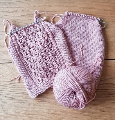 Laura Lace Panel Sweater Knitting pattern by ellie woods designs ...