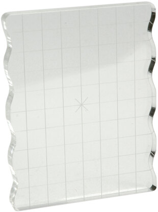 Apple Pie Memories Acrylic Stamp Block W/Grips & Grid - 4"X5"X.5 ...