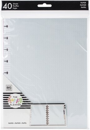 Happy Planner Medium Fill Paper 40/Pkg - Happy Journal Dot Grid ...