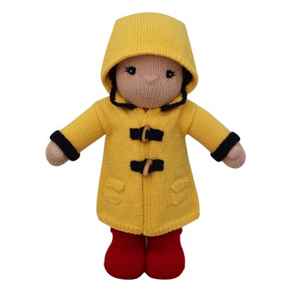 Raincoat (Knit a Teddy) Knitting pattern by Knitables | LoveCrafts