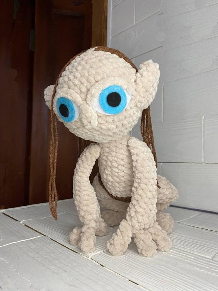 Crochet Pattern Gollum Doll Lord of the Ring Crochet pattern by Plush ToyShop LoveCrafts