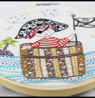 Un Chat Dans L'Aiguille SOS - Pirate in Distress Embroidery Kit ...