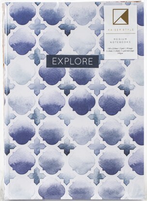 Kaisercraft Kaiser Style Notebooks 6"X8" 60 Pages 3/Pkg - Wanderlust; 1 ...