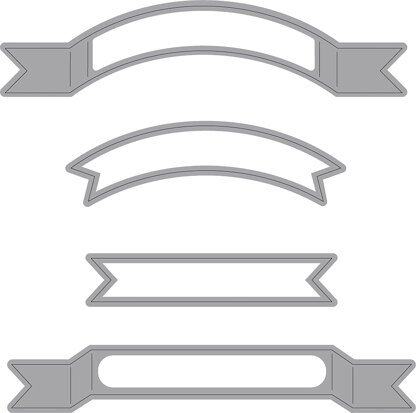 Elizabeth Craft Designs Elizabeth Craft Metal Die - Banners | LoveCrafts