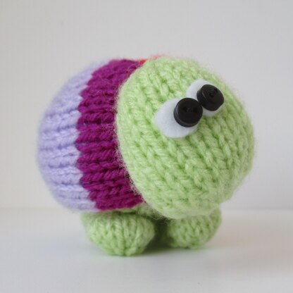 Rainbow Tortoise Knitting pattern by Amanda Berry | LoveCrafts