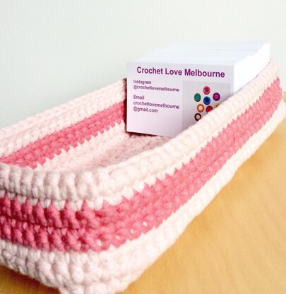 Rectangle Basket Crochet pattern by Crochetlovemelbourne | LoveCrafts