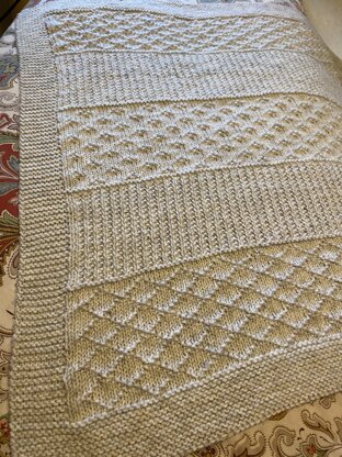 Simple Textured Blanket 'Jasper' Knitting pattern by Pure Hand Knits ...