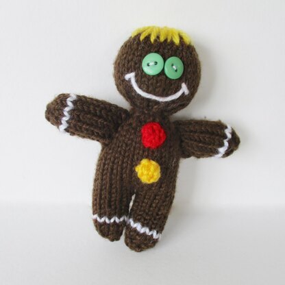 Gingerbread Man Knitting pattern by Amanda Berry | LoveCrafts