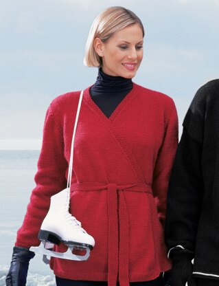 Women'S Wrapover in Patons Classic Wool Worsted | Knitting Patterns ...
