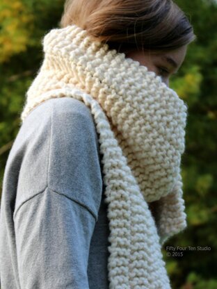 Side Line Scarf Knitting pattern by Fifty Four Ten Studio | LoveCrafts
