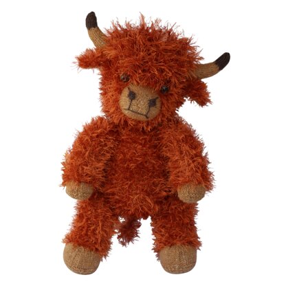 Highland Cow (Knit a Teddy) Knitting pattern by Knitables | LoveCrafts