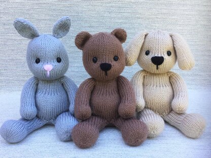 Cuddly Critters Knitting pattern by Rainebo | LoveCrafts