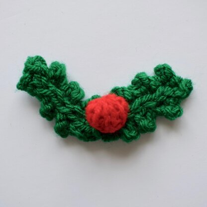 Holly decoration Knitting pattern by Amanda Berry | LoveCrafts