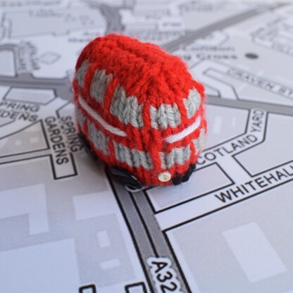 London Double Decker Bus Knitting pattern by Amanda Berry | LoveCrafts