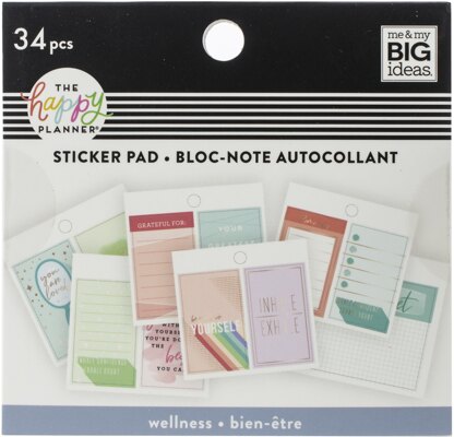 Happy Planner Tiny Sticker Pad - Wellness, 34/Pkg | LoveCrafts