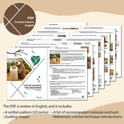 Turbo the Groundhog Crochet pattern by XY Craft Studio | LoveCrafts