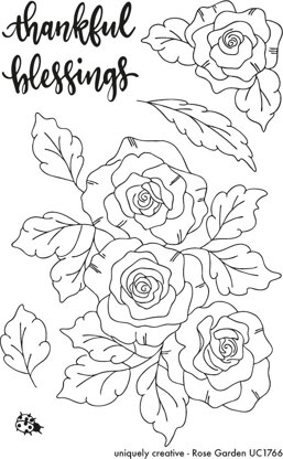 Uniquely Creative 4"X6" Clear Stamps - Rose Garden | LoveCrafts