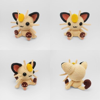 Meowth & Persian Crochet pattern by VinCrafty | LoveCrafts