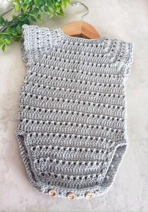 Elegant Romper Crochet pattern by BabyCrochetDesigns | LoveCrafts