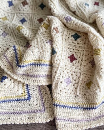 Vintage Baby Blanket Crochet pattern by Sweetpeafamily | LoveCrafts