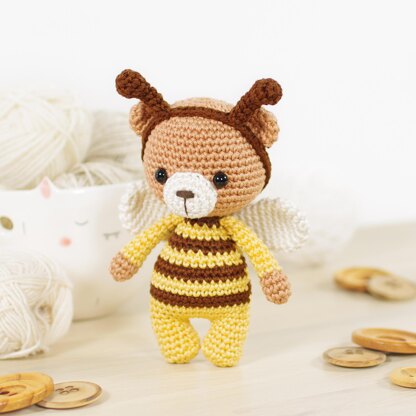 Little Teddy Bear in a Bee Costume | LoveCrafts
