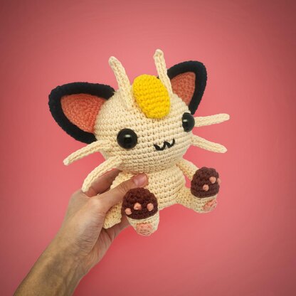 Meowth & Persian Crochet pattern by VinCrafty | LoveCrafts