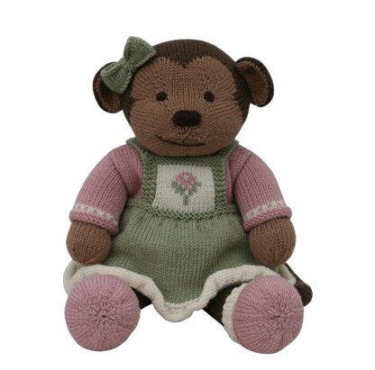 Flower Pinafore Outfit (Knit a Teddy) Knitting pattern by Knitables ...
