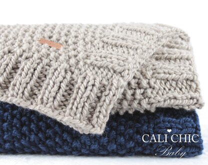 Manchester Knit Baby Blanket Pattern #132 Knitting pattern by Cali Chic ...