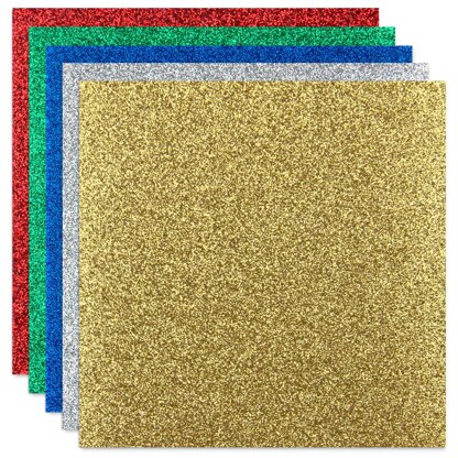 Arc Crafts ETC Papers Non-Shed Glitter Cardstock 12"X12" 10/Pkg ...
